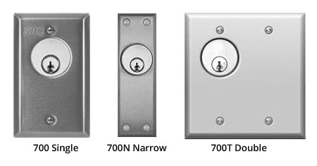 700 Series - Single Gang Key Switches
