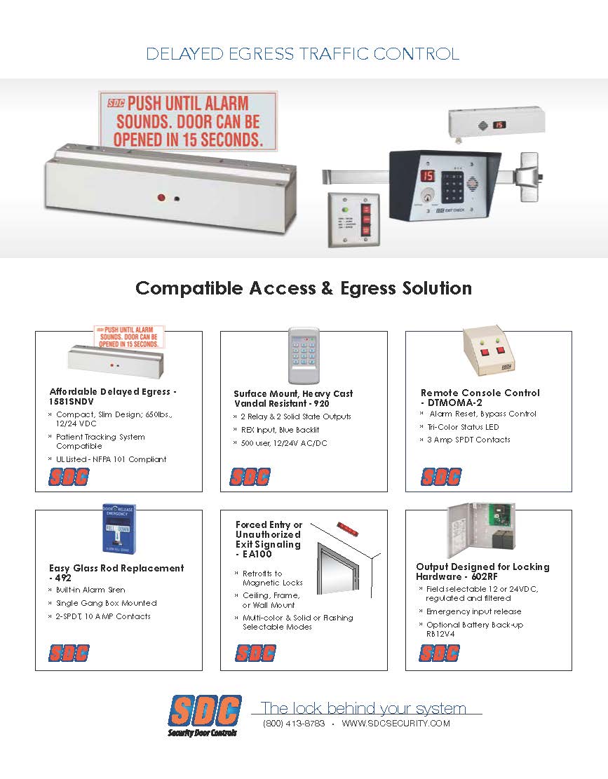 1581S Series - Mini Integrated Delayed Egress Magnetic Locks