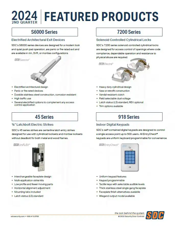 SDC Electric Strikes, Magnetic Locks, Electric Door Locksets